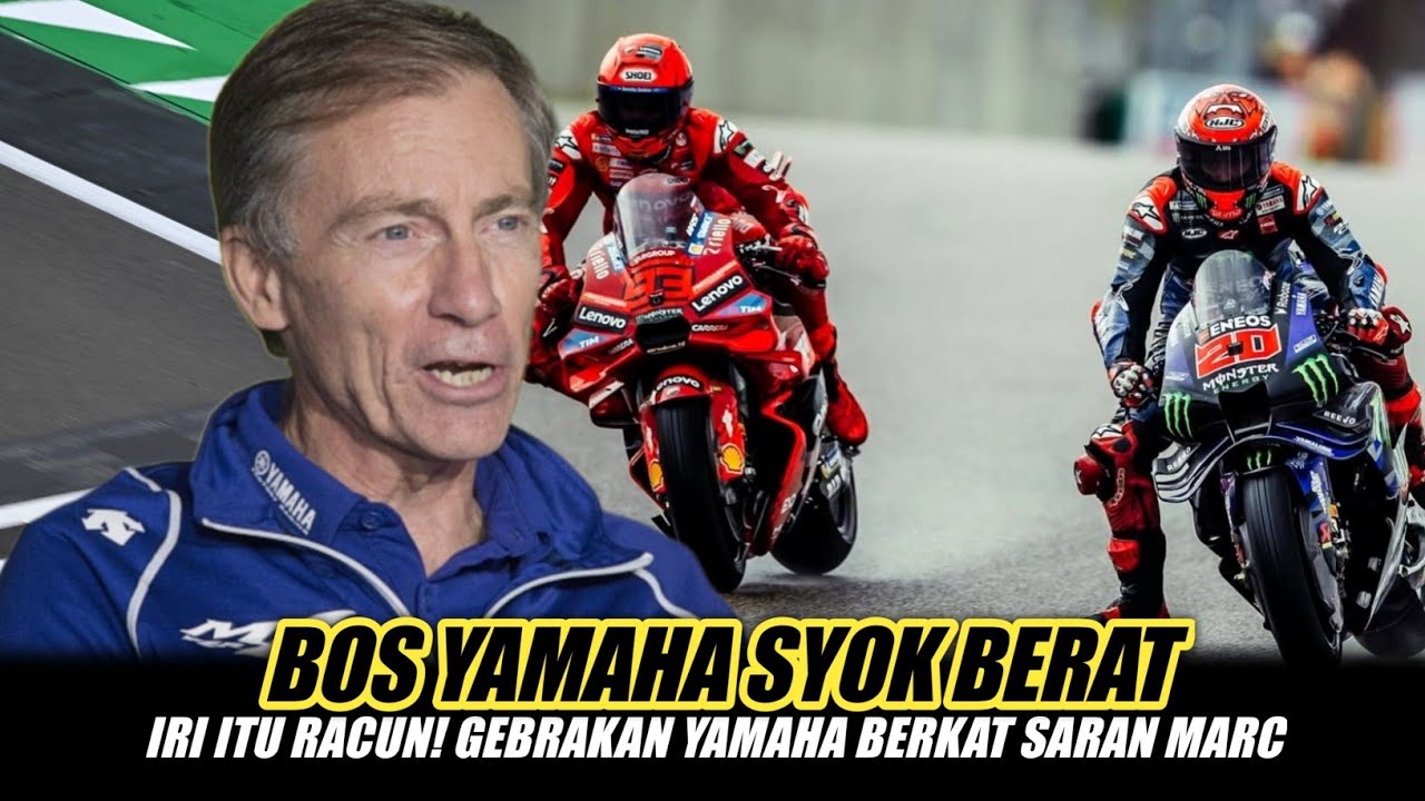 TERIMA KASIH BANYAK MARC MARQUEZ !! BOS YAMAHA SYOK BERAT ~ DIBANTU ...