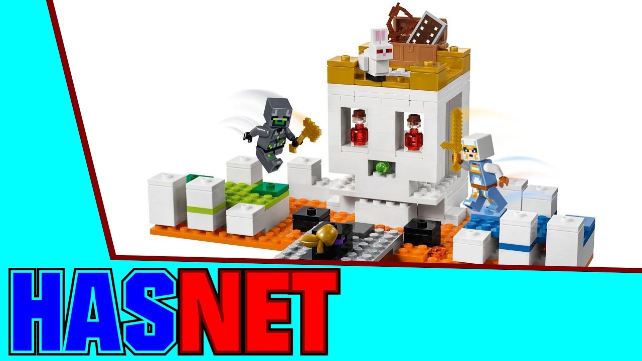 Lego Minecraft 21145 The Skull Arena 2018 Set Review - YouTube
