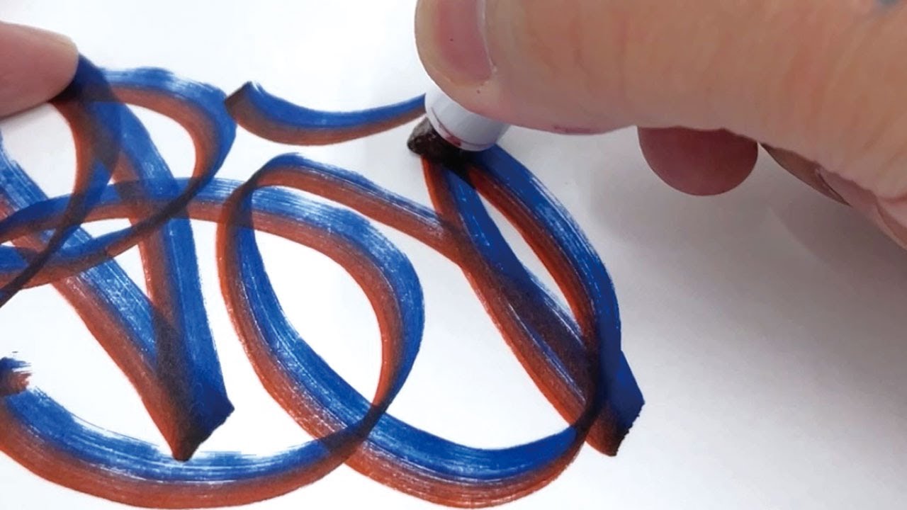 How to make a 2color marker - Dual color tip marker - YouTube