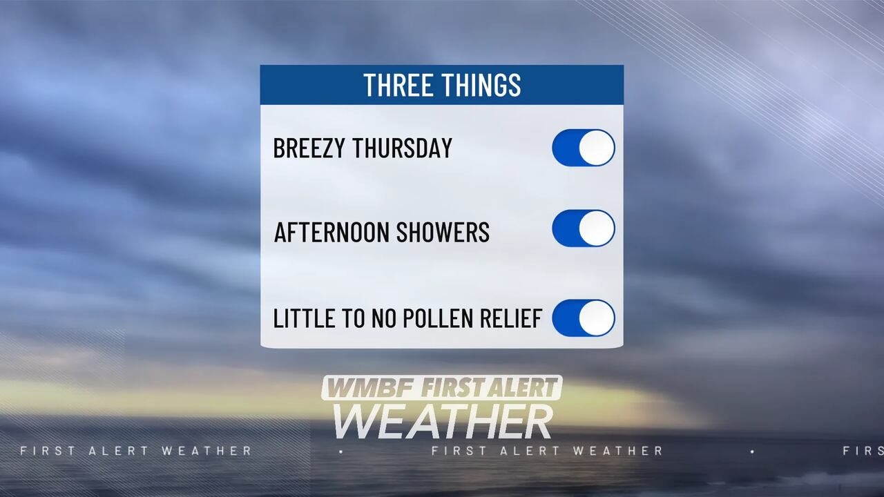 FIRST ALERT: Breezy Thursday, showers arrive this afternoon - YouTube