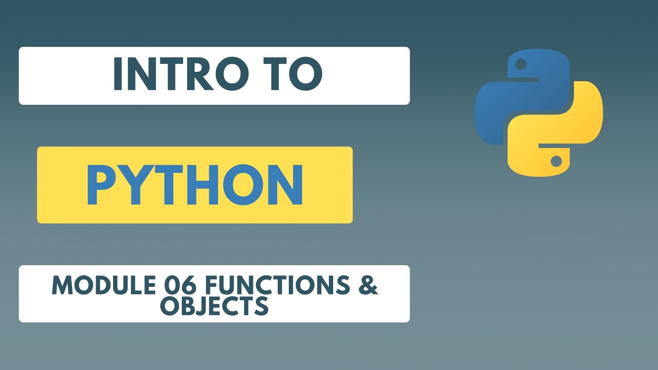 Introduction to python programming 006 - YouTube
