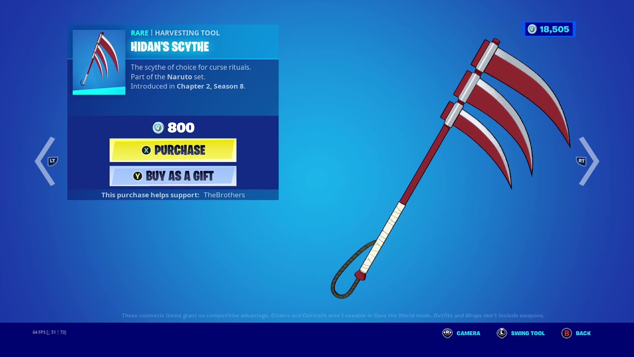 *NEW* HIDAN'S SCYTHE PICKAXE! (FORTNITE x NARUTO) - YouTube