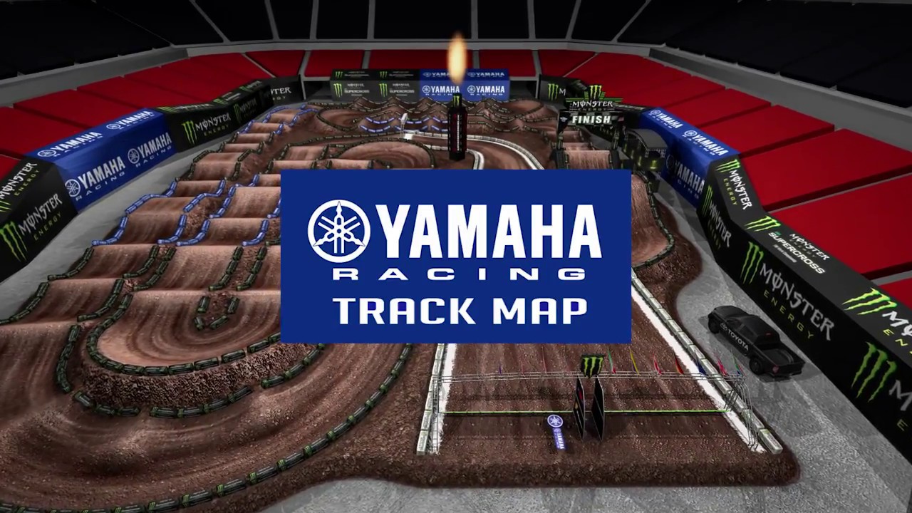 2018 Yamaha Animated Track Maps: Atlanta Monster Energy Supercross ...