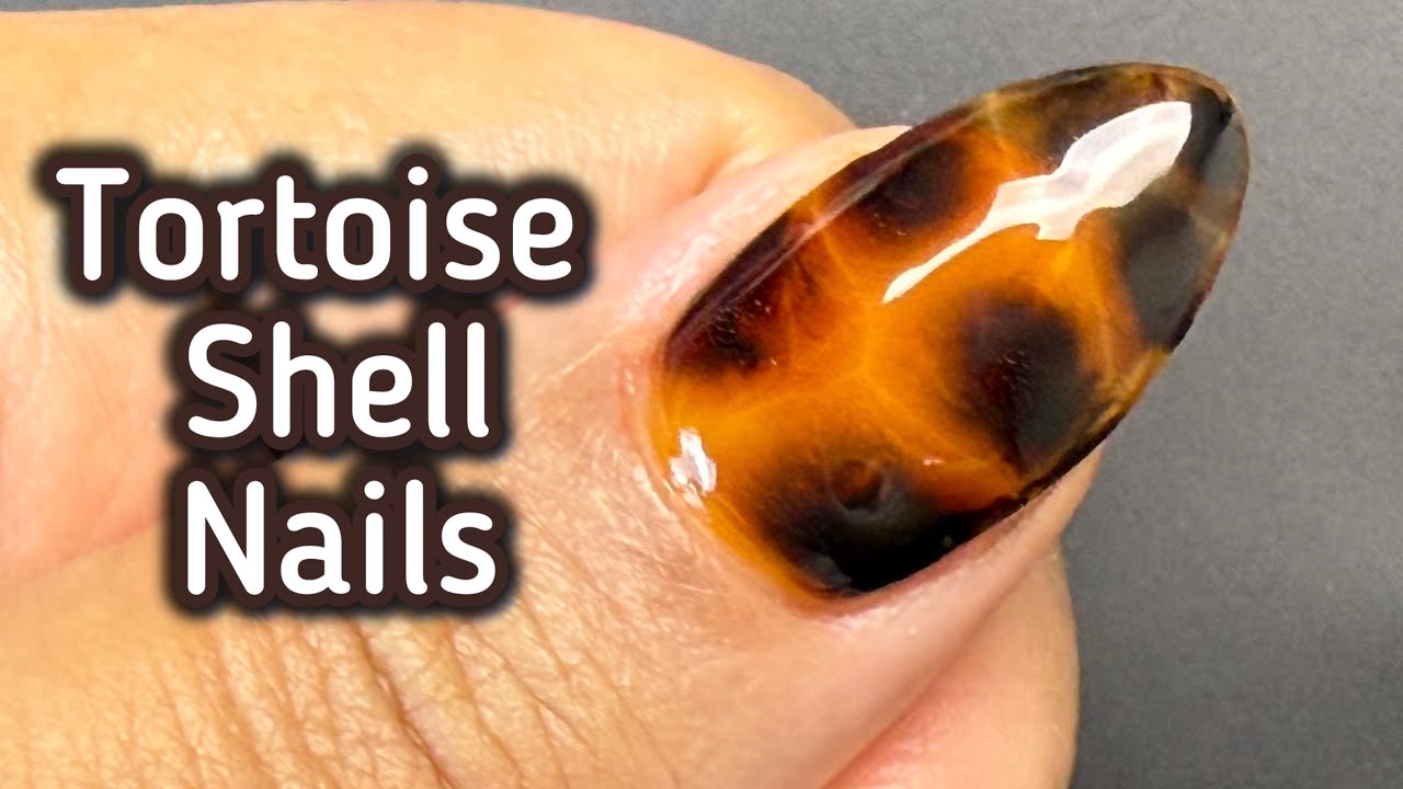 Easy Tortoise Shell Nails + How To Apply Gel X - YouTube