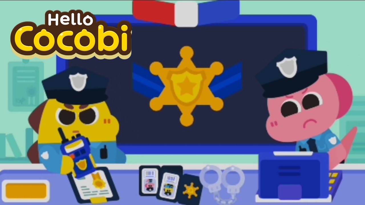 cocobi polisi | kartun anak | car & job song for kids | cocobi bahasa ...