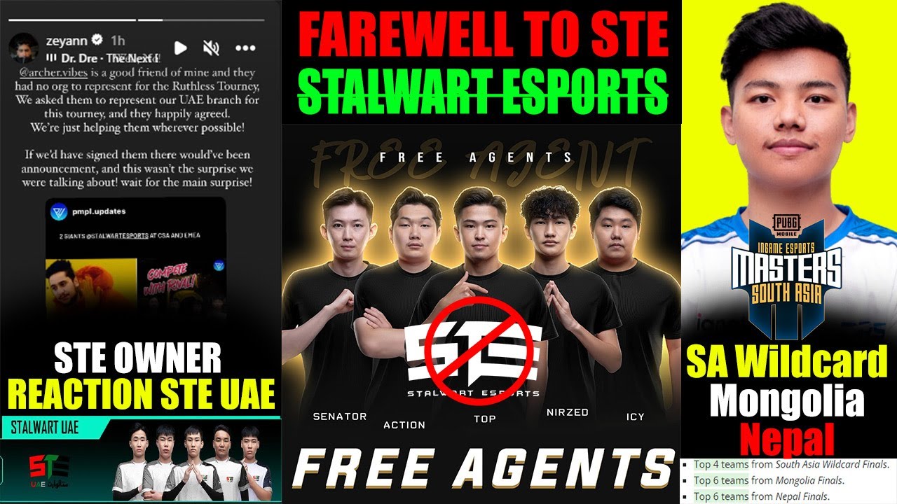 STE PLAYERS LEFT STALWART ESPORTS 😨 | STE OWNER REACTS ON STE UAE ...