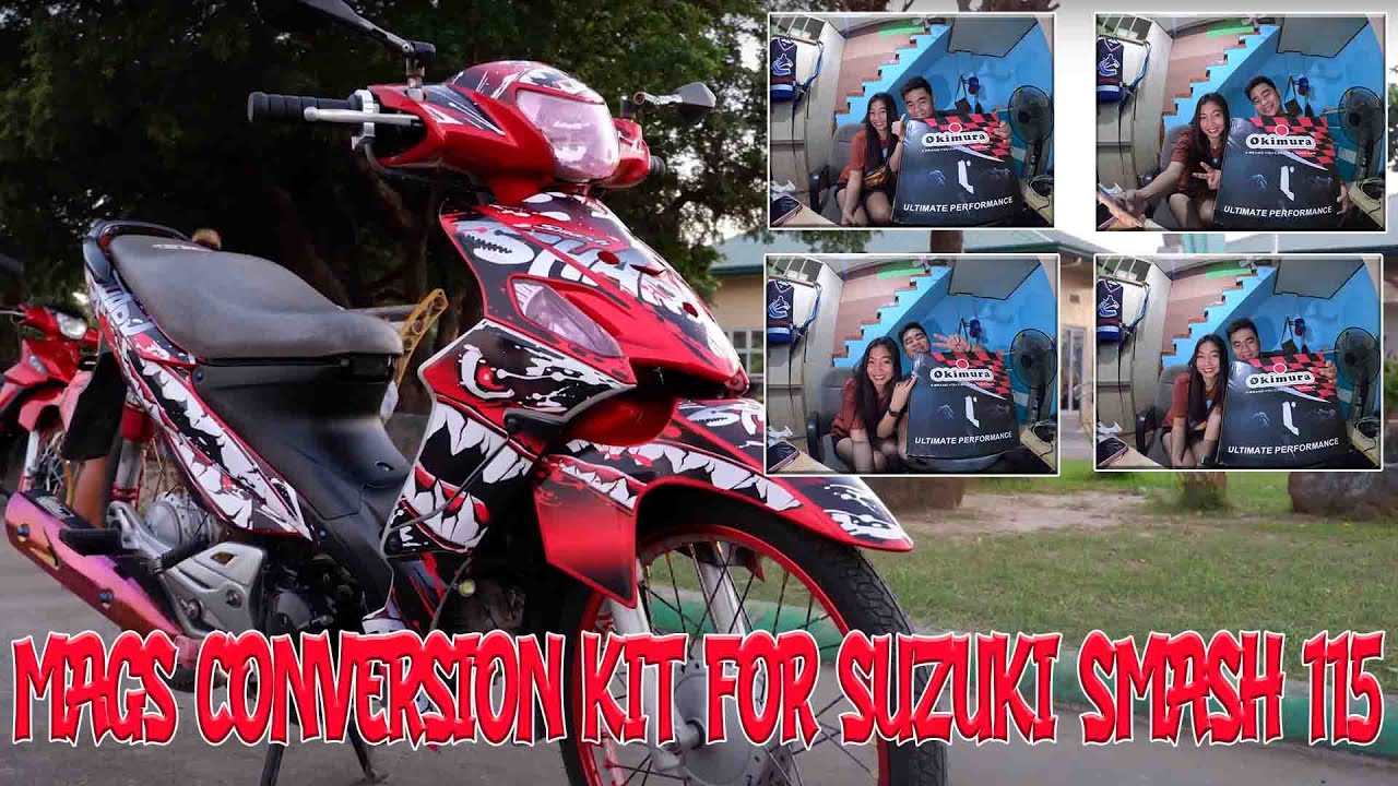 MAGS CONVERSION SET FOR SUZUKI SMASH 115 - YouTube