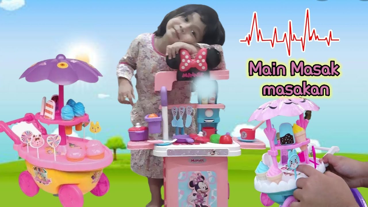 NOURA BERMAIN MASAK MASAKAN DAN JUAL-JUALAN ES KRIM BOHOGAN - YouTube