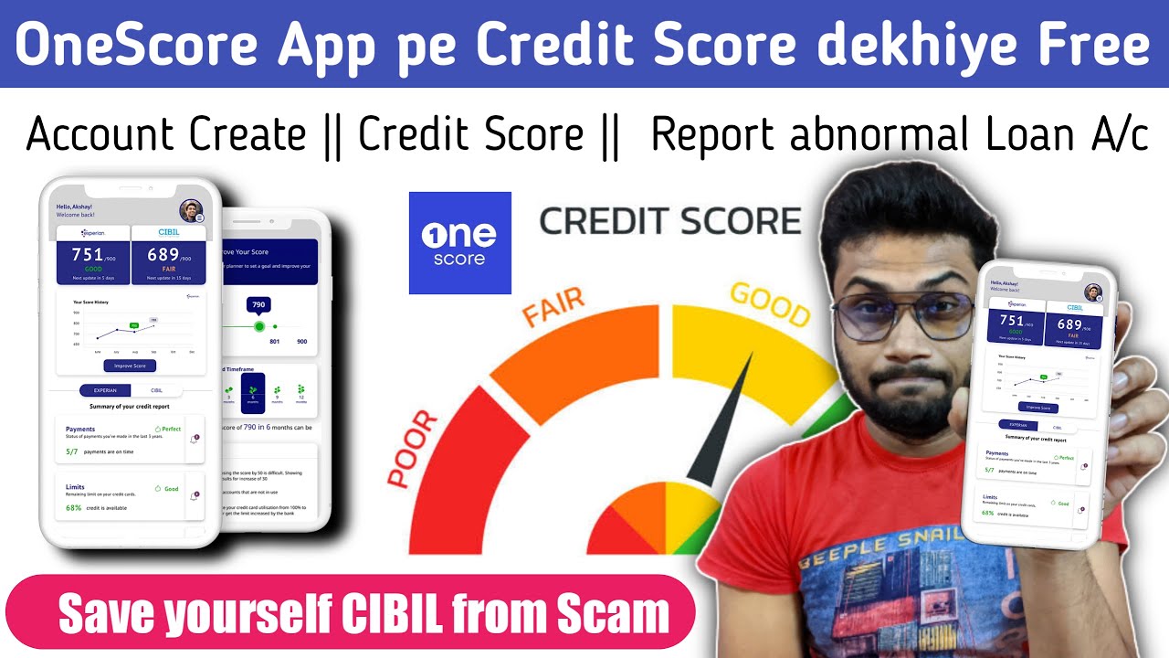 One Score CIBIL Score Kaise Check Kare | One Score App Kaise Use Kare ...