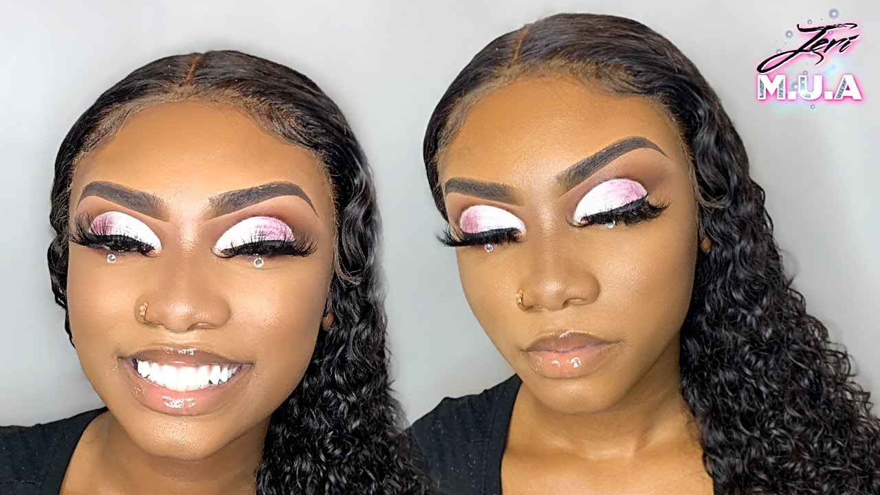 GORGEOUS CUT CREASE TUTORIAL ON CLIENT! PERFECT EYESHADOW EVERY TIME ...