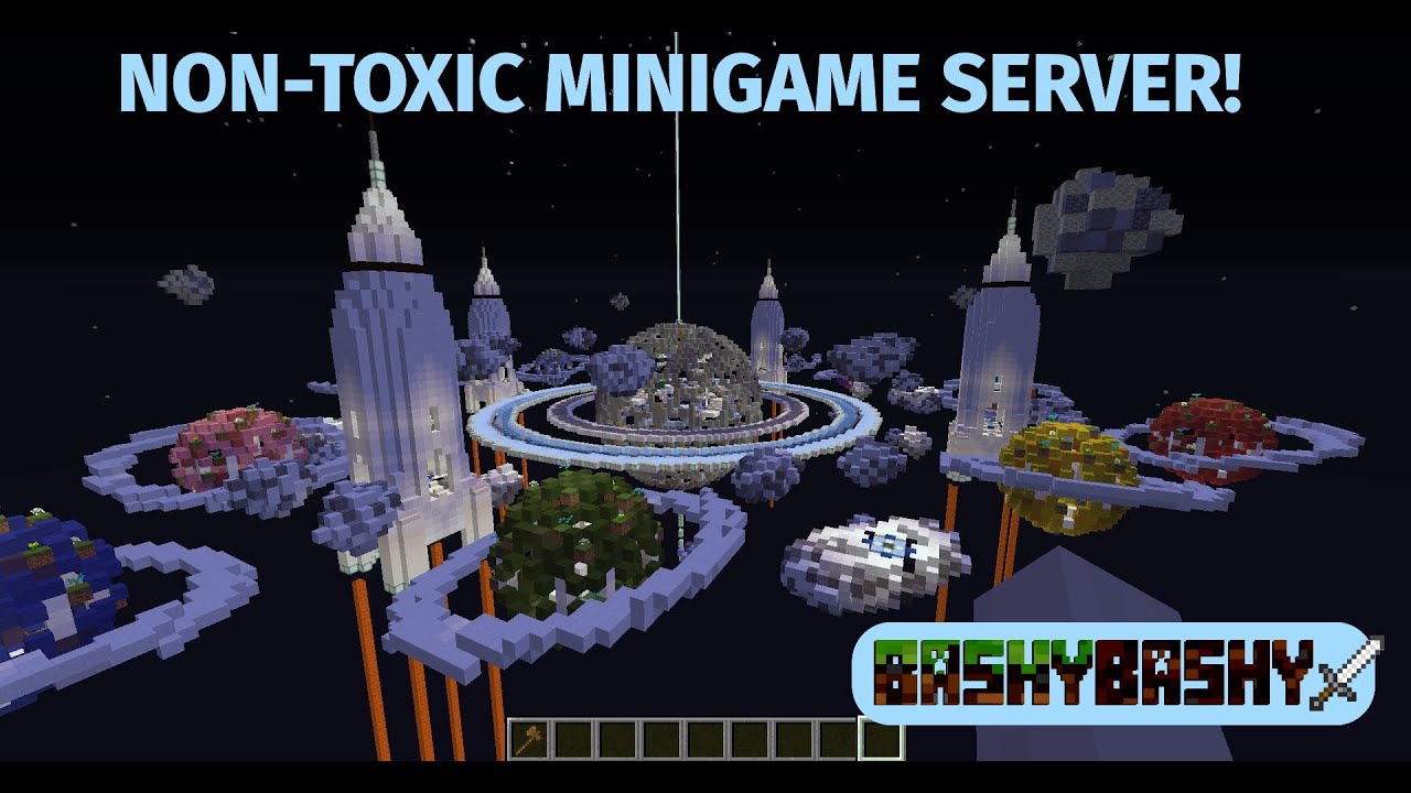 Bashybashy non-toxic minecraft server. Bedwars, Icewars, Assault Course and more! - YouTube