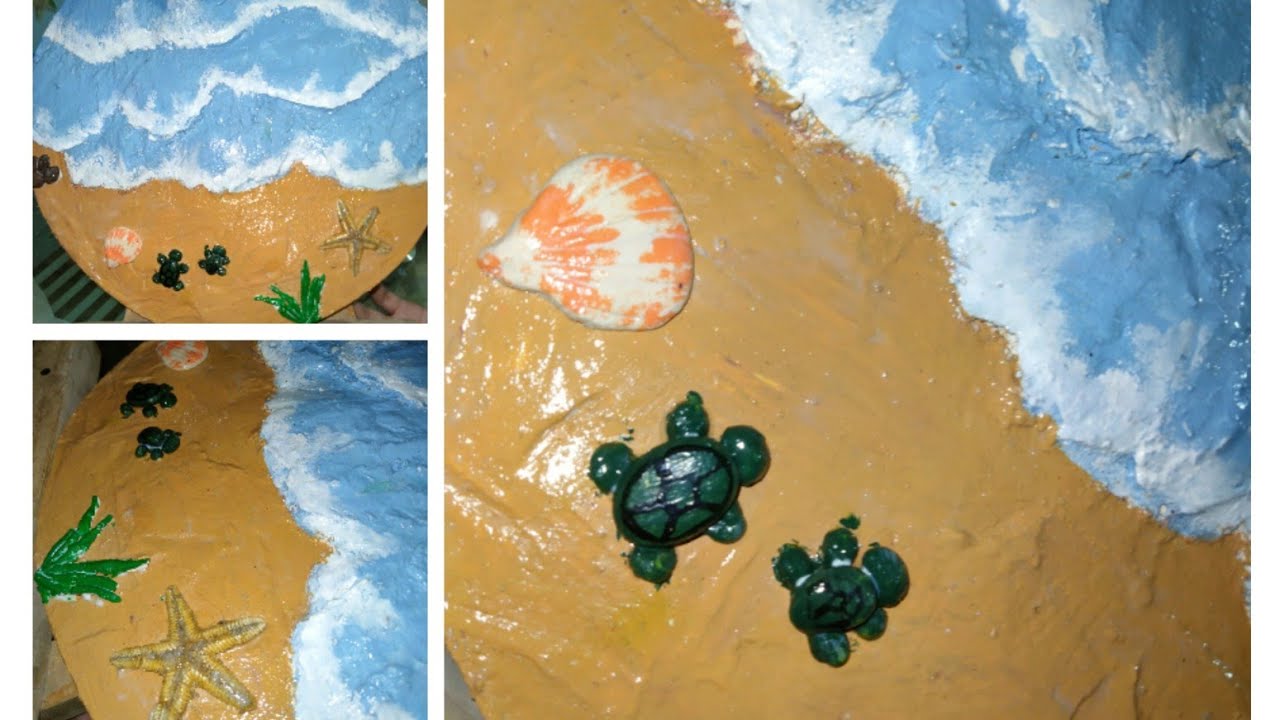 how to make 3d texture art on wooden sheet | paint with zainab - YouTube