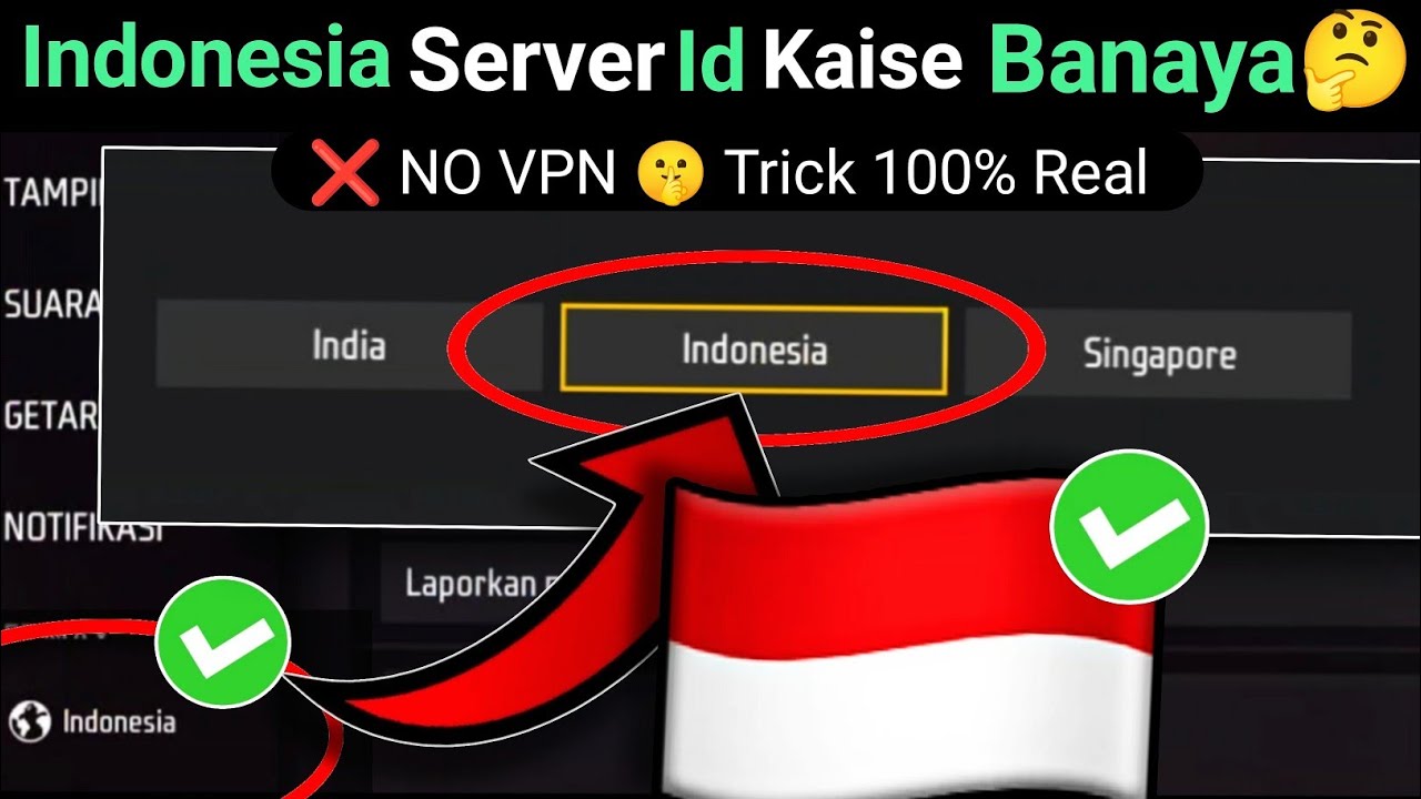 Indonesia Server ka ID kaise banaye Indonesia ? How To create Indonesia ...