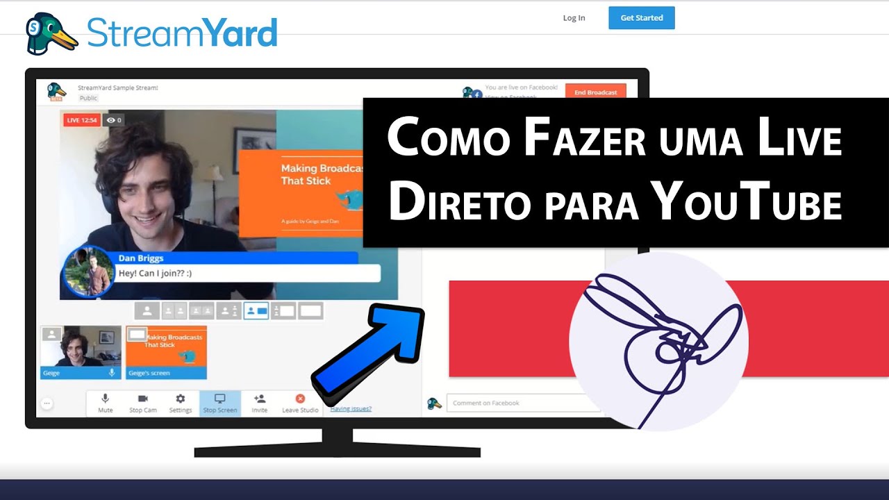 Como usar o Stream Yard para fazer lives ao vivo (streaming sem OBS ...