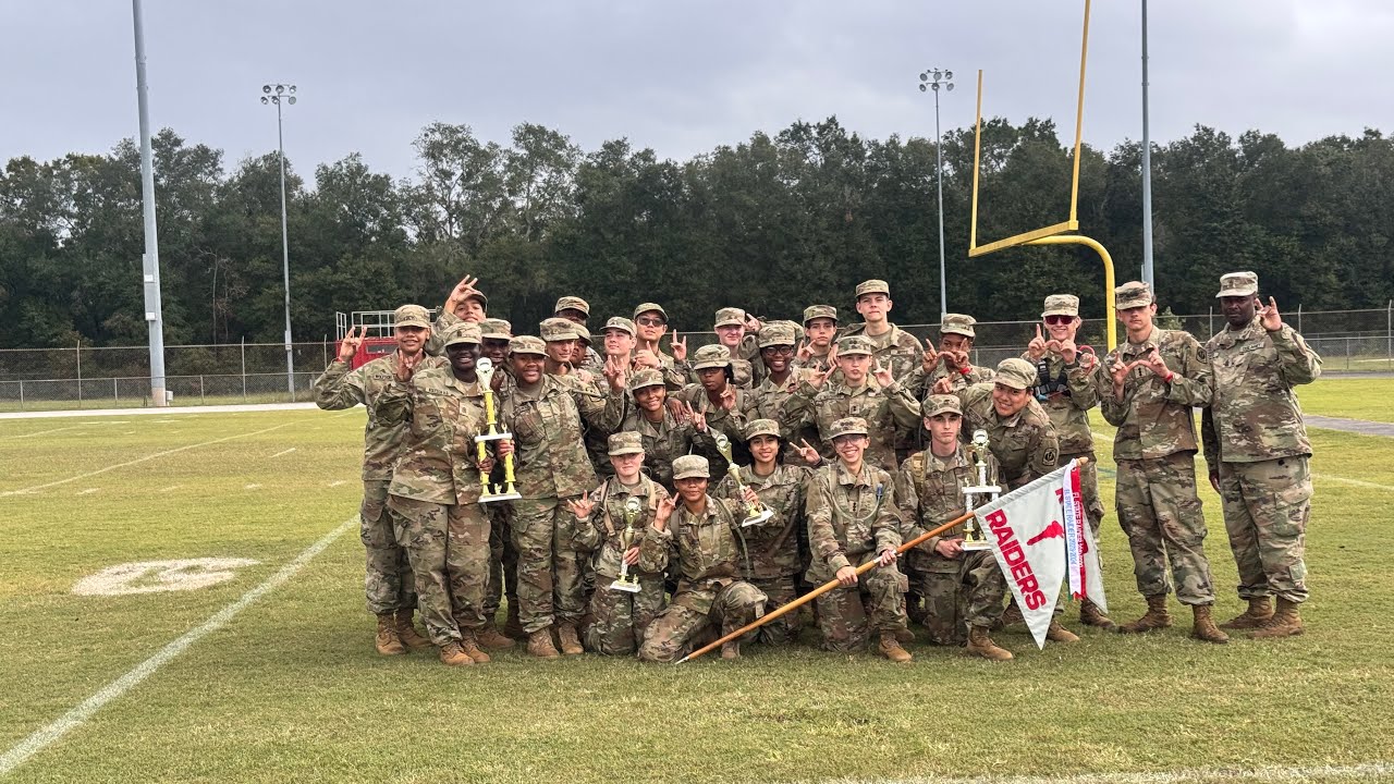 Samuel Wolfson High School JROTC Raiders compete in Interlachen, FL ...