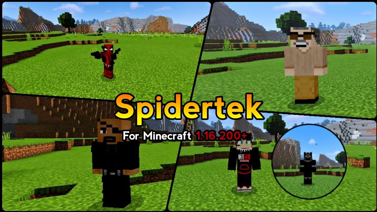 AYO !!! MENJADI SUPERHERO LAGI DI MINECRAFT - ADDON SPIDERTEK MCPE ...