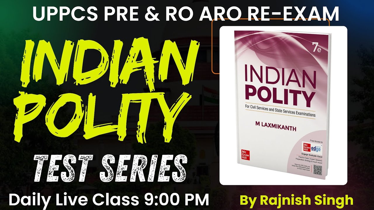 INDIAN POLITY TEST SERIES || UPPCS PRE AND ROARO RE-EXAM 2024 ...