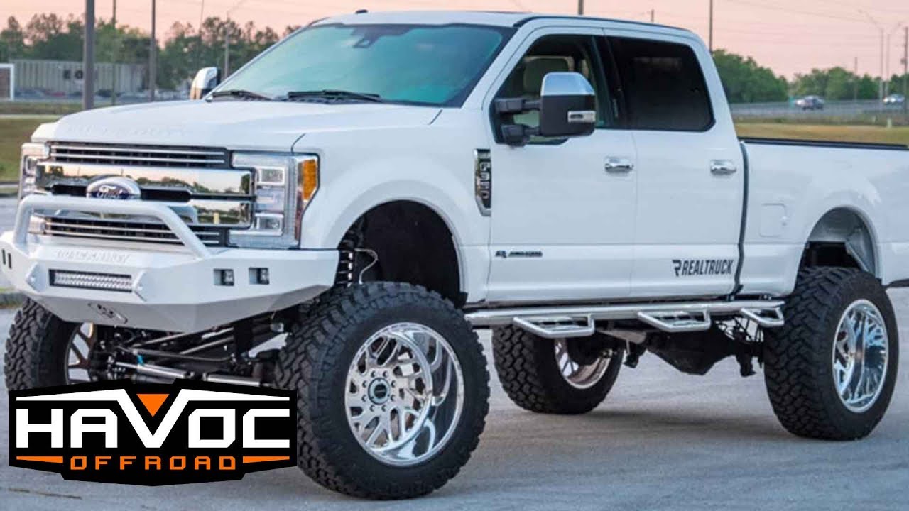 Installation of the Havoc Off-Road HS3 Polished Hoop Steps on a 2017 ...