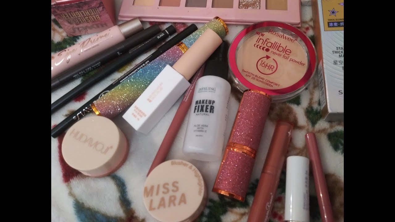 TEMU Makeup Haul / Try on Vlog - Get ready with me video / Give-A-Way ...