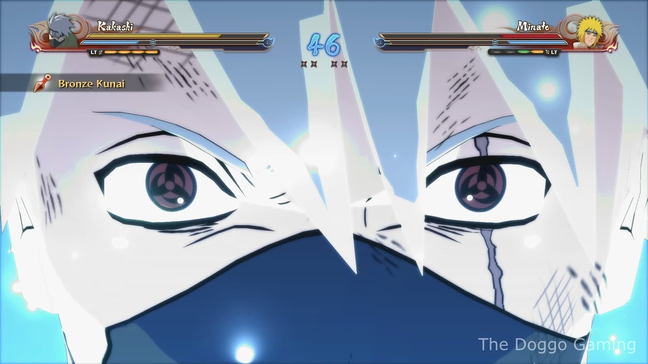 Hatake Kakashi ( Double Sharingan ) vs Minato Namikaze - Naruto ...