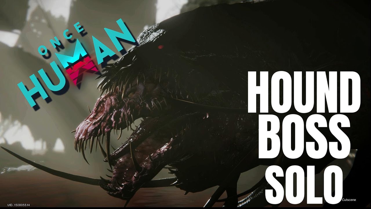 Once Human Shadow hound Boss solo - YouTube