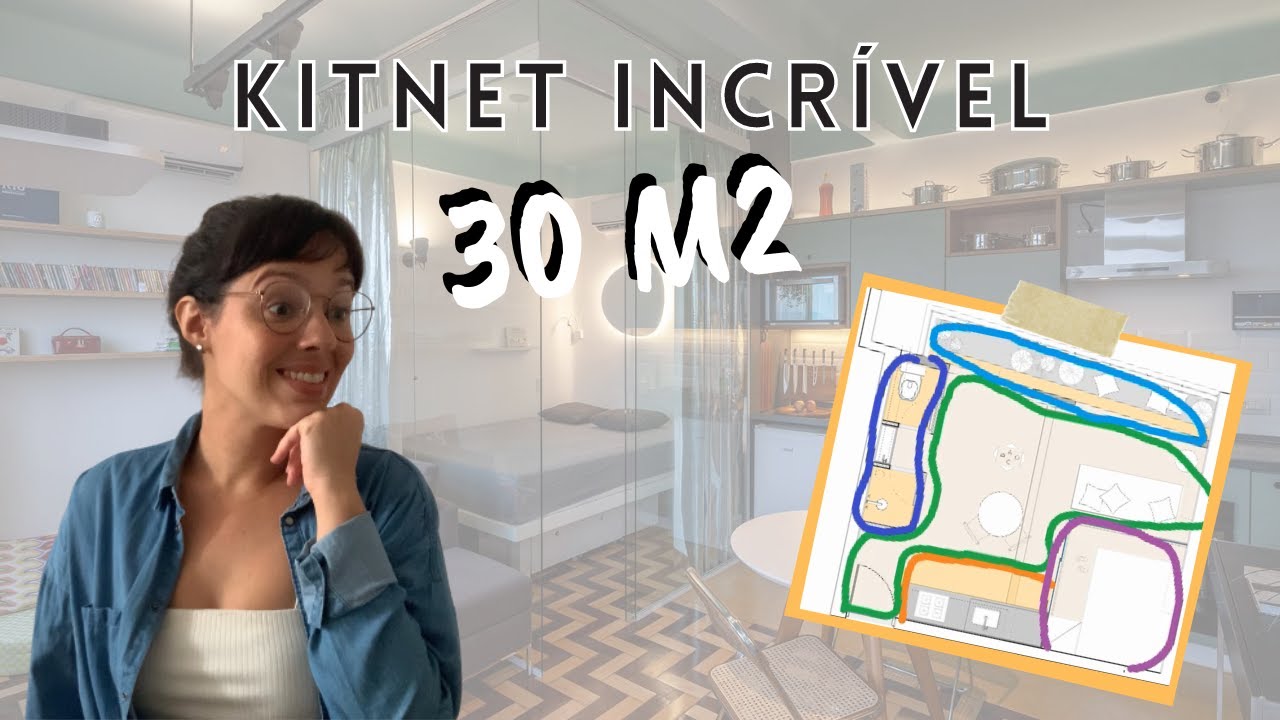 Como mobiliar KITNET 30M2 | projeto TERESA MASCARO - ARCHDAILY #002 ...