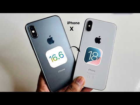 Update iPhone X from iOS 16 to iOS 18 || New update for iPhone X (iOS 18)