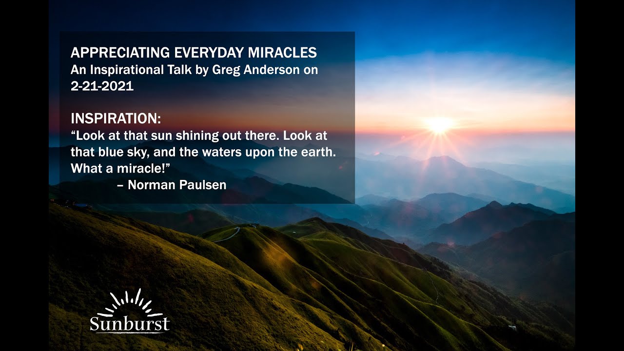 Inspirational Meditation talk with Greg Anderson on 2-21-2021 - YouTube