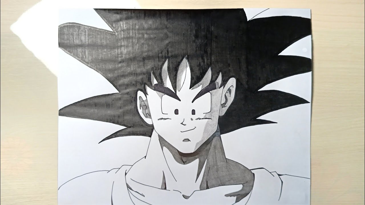 How to draw Goku step by step | Easy anime drawing tutorial for ...