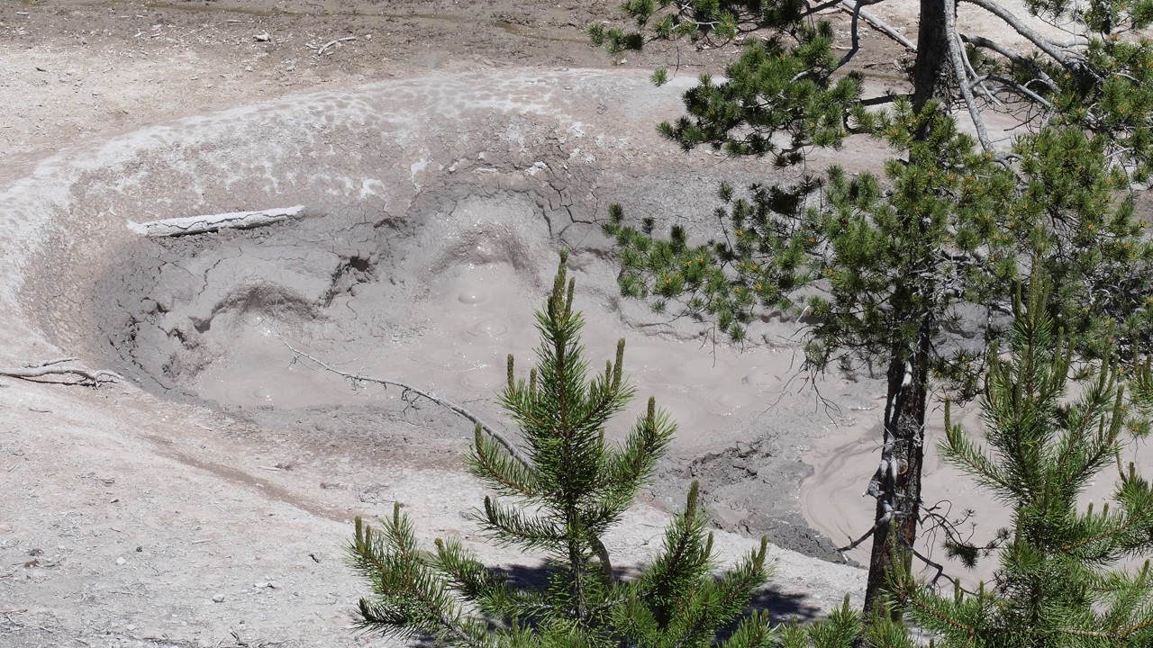 Area Mud Volcano Hayden Valley Yellowstone Nationalpark (4K) - YouTube