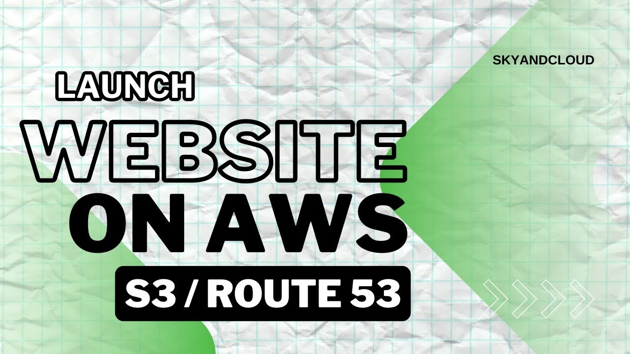 Launch a website on Amazon S3 | AWS Project - YouTube