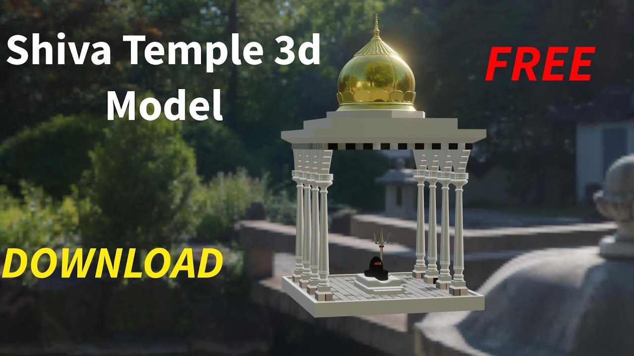 Shiva Temple 3d Model #vanaras #freedownload #kashivishwanath #kashi # ...