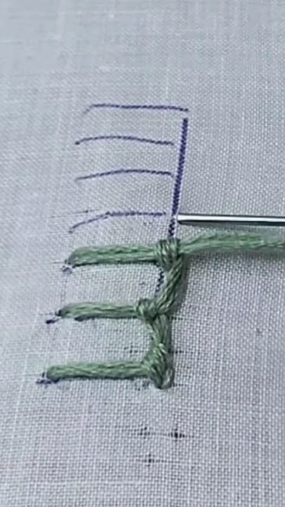 Buttonhole stitch hand embroidery video tutorial #YouTube#short - YouTube