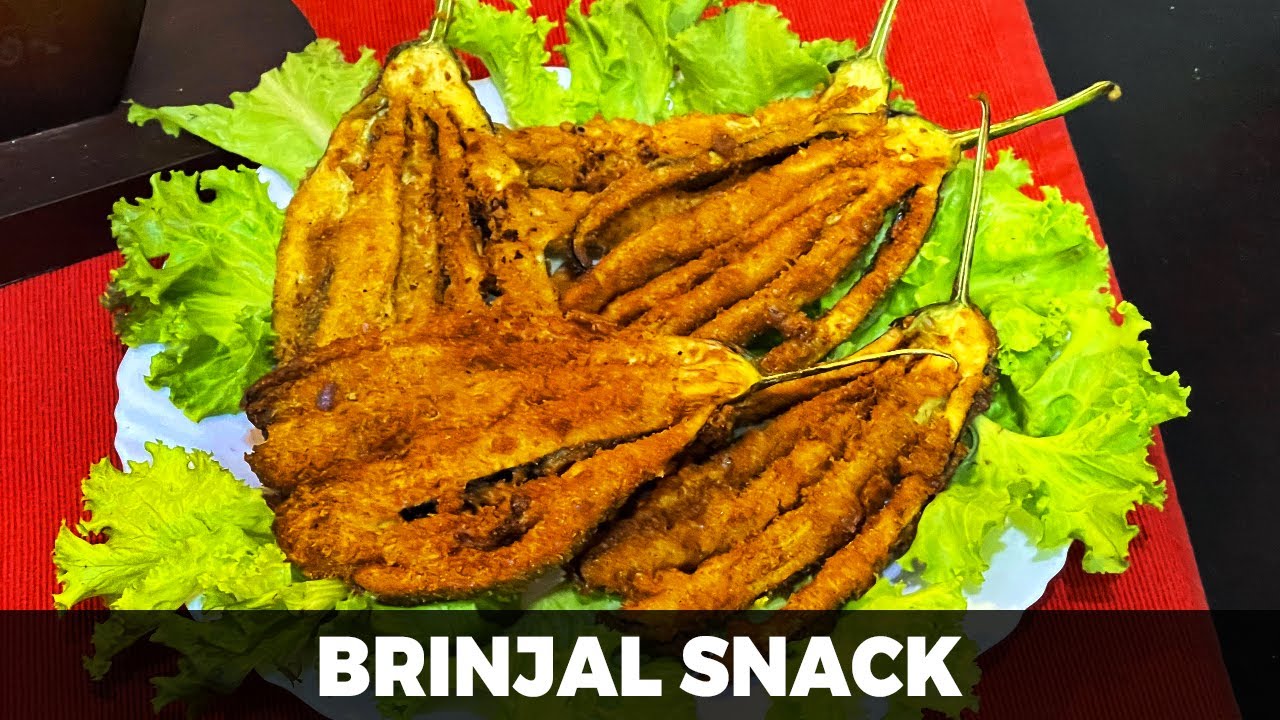 Brinjal Snacks Recipe | Crispy & Crunchy Snacks - YouTube