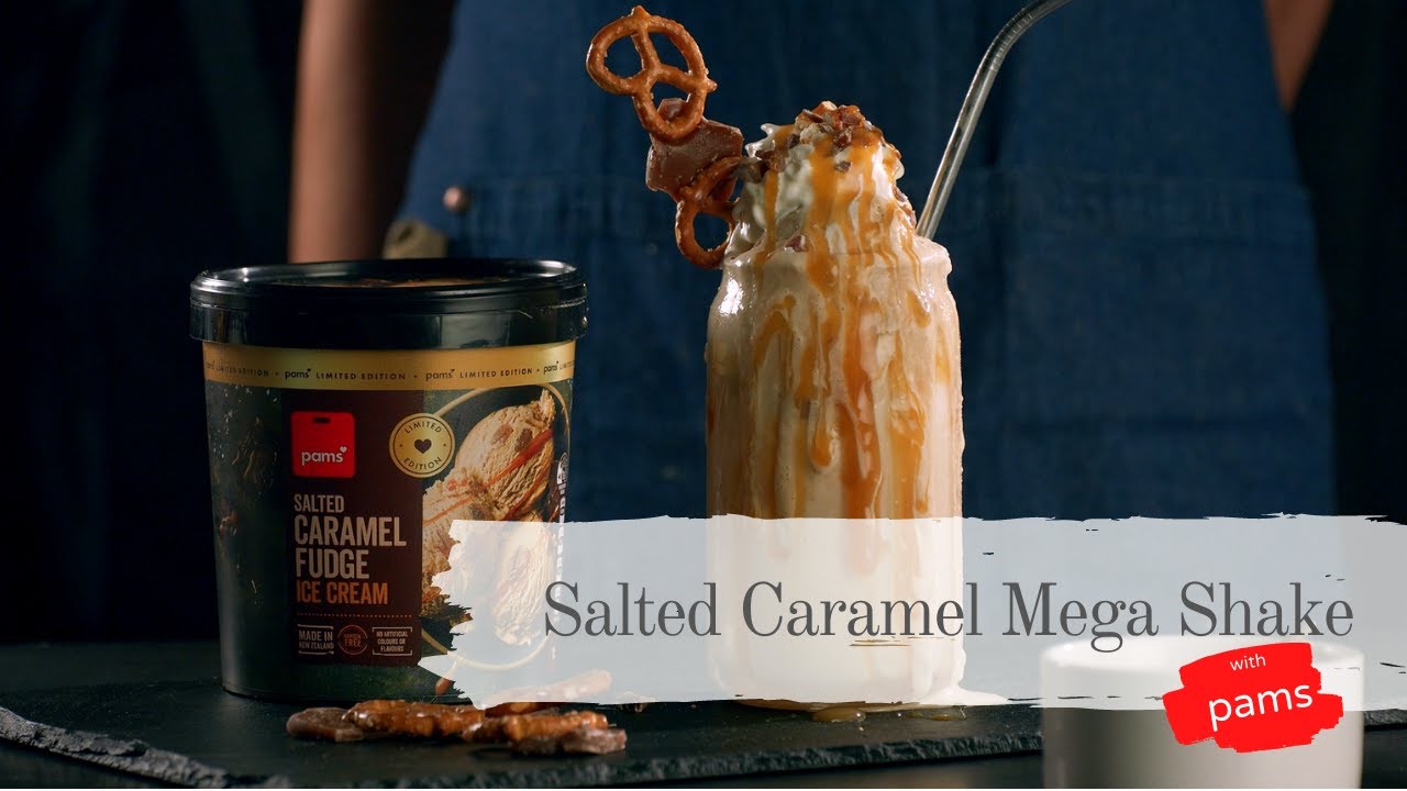 Salted Caramel Mega Shake | Pams recipes - YouTube