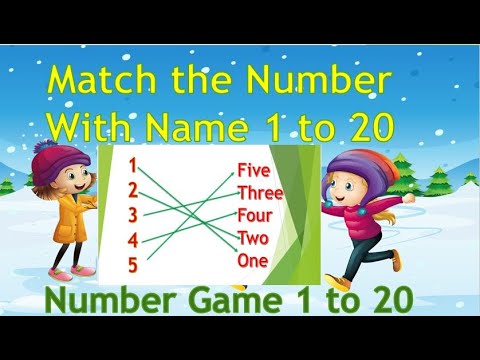 Match the number with Number Name||Number Game 1 to 20 || ||Counting by ...