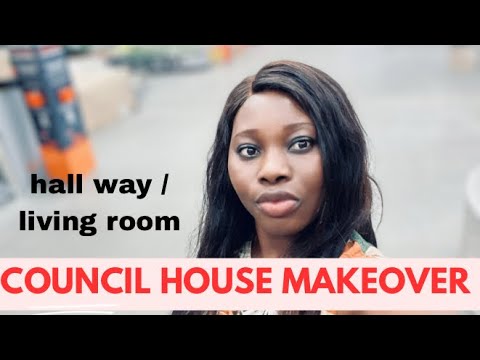 Council house makeover//hallway & living room transformation #council # ...