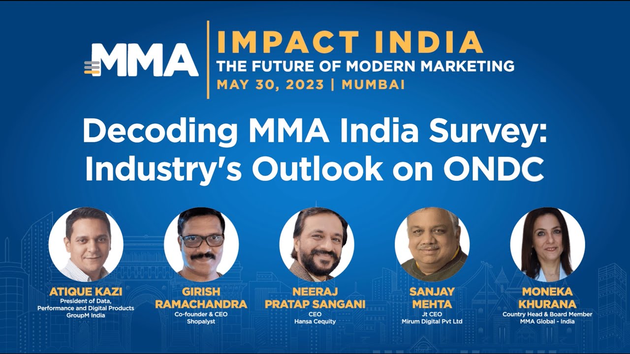 Decoding MMA India Survey: Industry's Outlook on ONDC - YouTube
