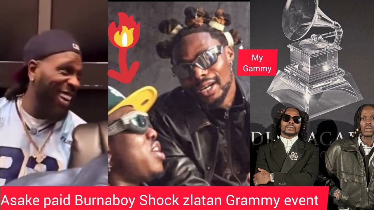 Asake paid Burnaboy his Respect Back Stage at Grammy performance to ...