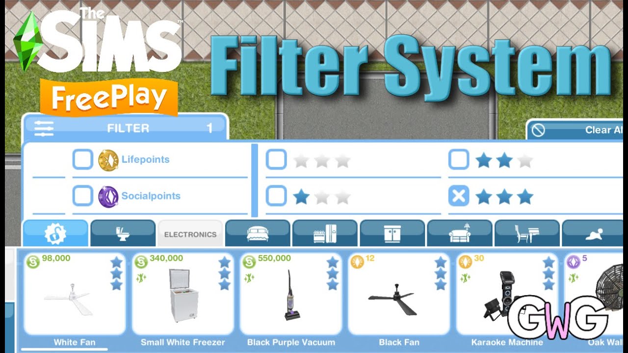 The Sims Freeplay- NEW FEATURE: Filter System - YouTube
