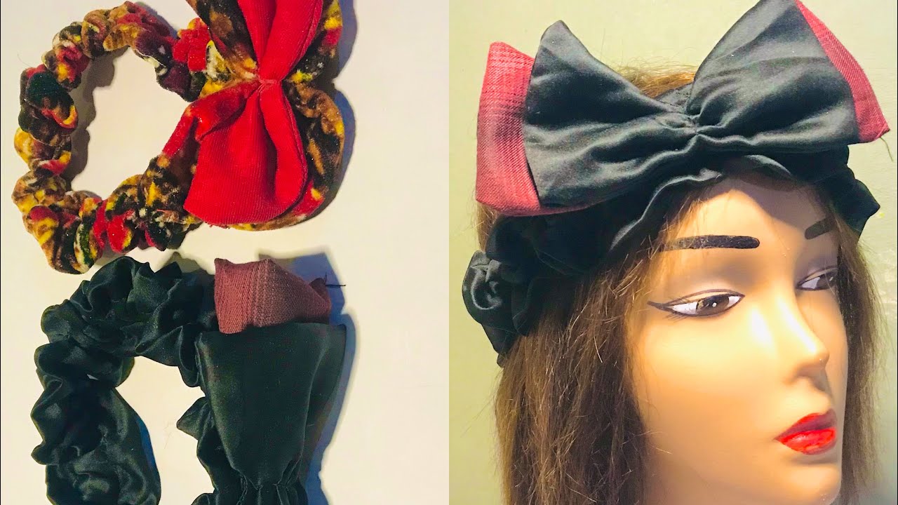 How to make hair band , in a very easy way - YouTube
