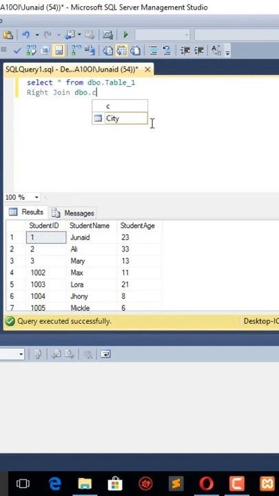 18 SQL Server - SQL RIGHT JOIN in SQL Server - YouTube