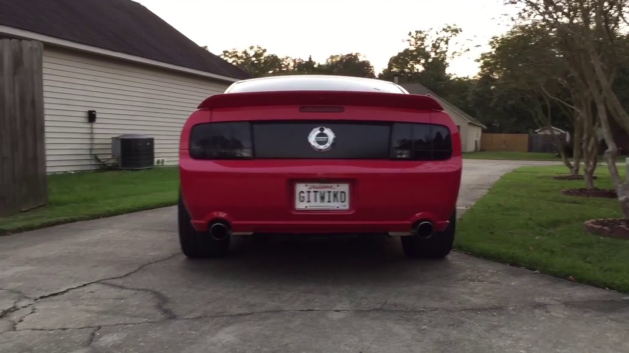 2005 Mustang GT DOB GT450 Full MAC exhaust - YouTube