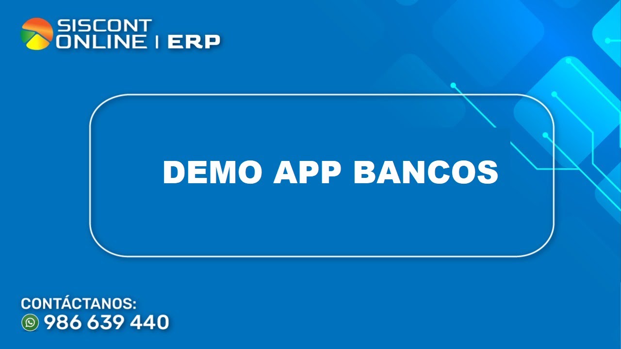 DEMO APP BANCOS - YouTube