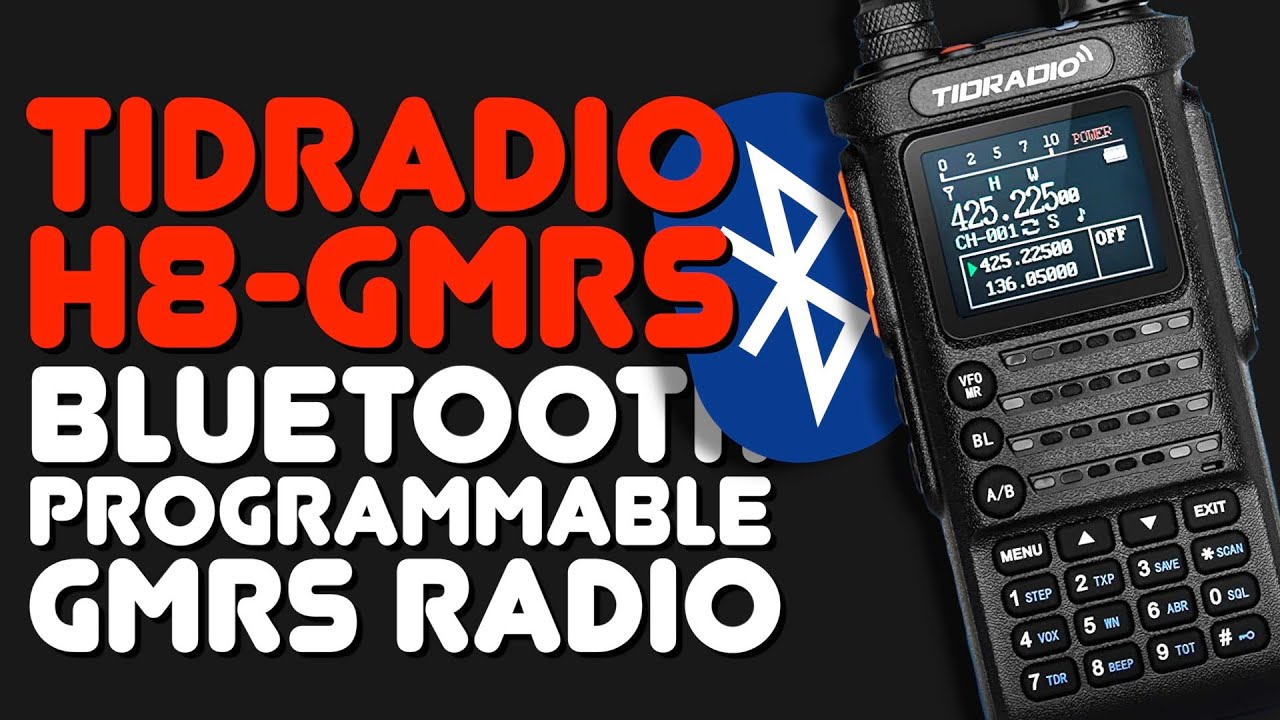 TIDRadio Bluetooth H8 GMRS Radio - Review Of The 2nd Gen H8 GMRS HT With Bluetooth From TIDRadio ...