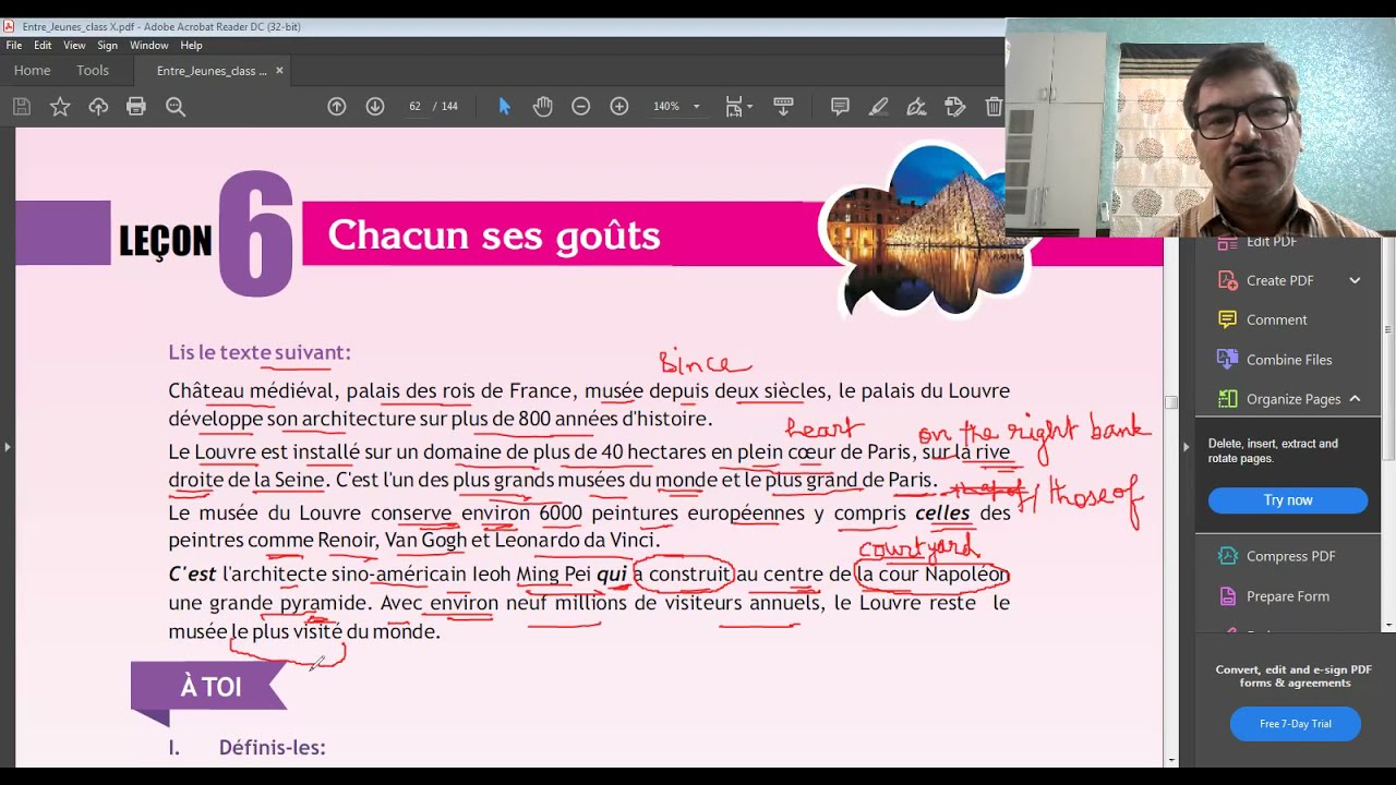 Chapter 6 Chacun ses gouts CBSE FRENCH Class 10 ENTRE JEUNES - YouTube
