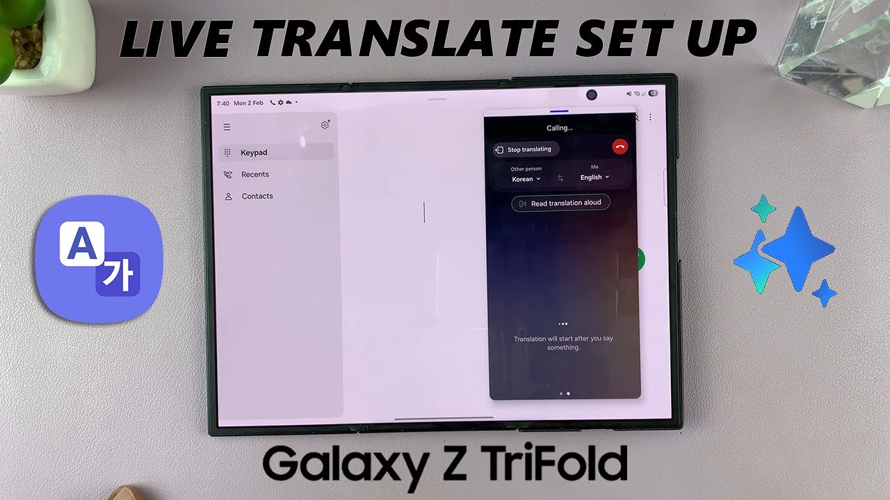 How To Set Up Live Translate On Samsung Galaxy Z TriFold - YouTube
