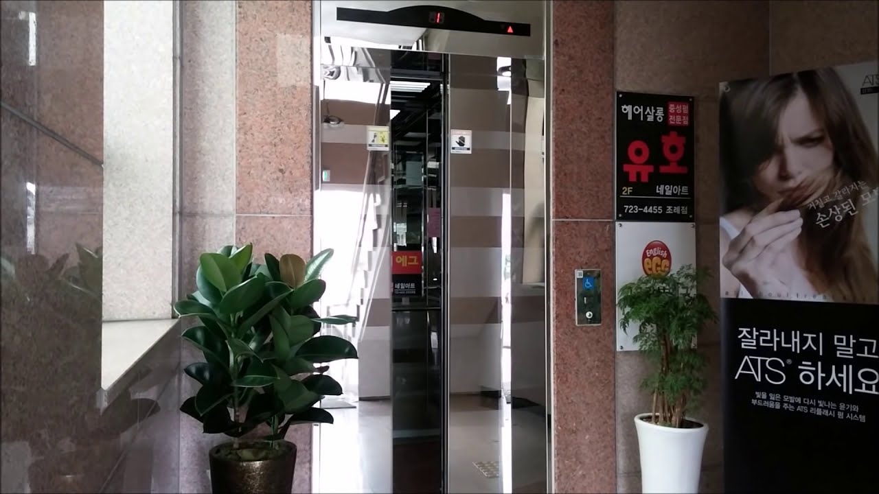 [KOREA elevator]전라남도 순천시 조례동(비봉2길) 남강빌딩 OTIS LG엘리베이터 탑사기 - YouTube