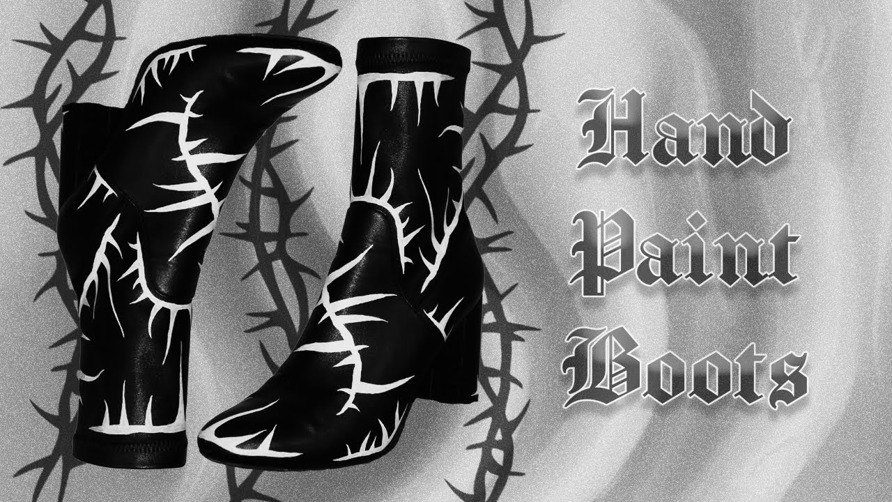 DIY: Hand Painted Boots | 𝐓𝐡𝐞 𝐓𝐚𝐲𝐥𝐨𝐫𝐞𝐝 𝐋𝐨𝐨𝐤 - YouTube