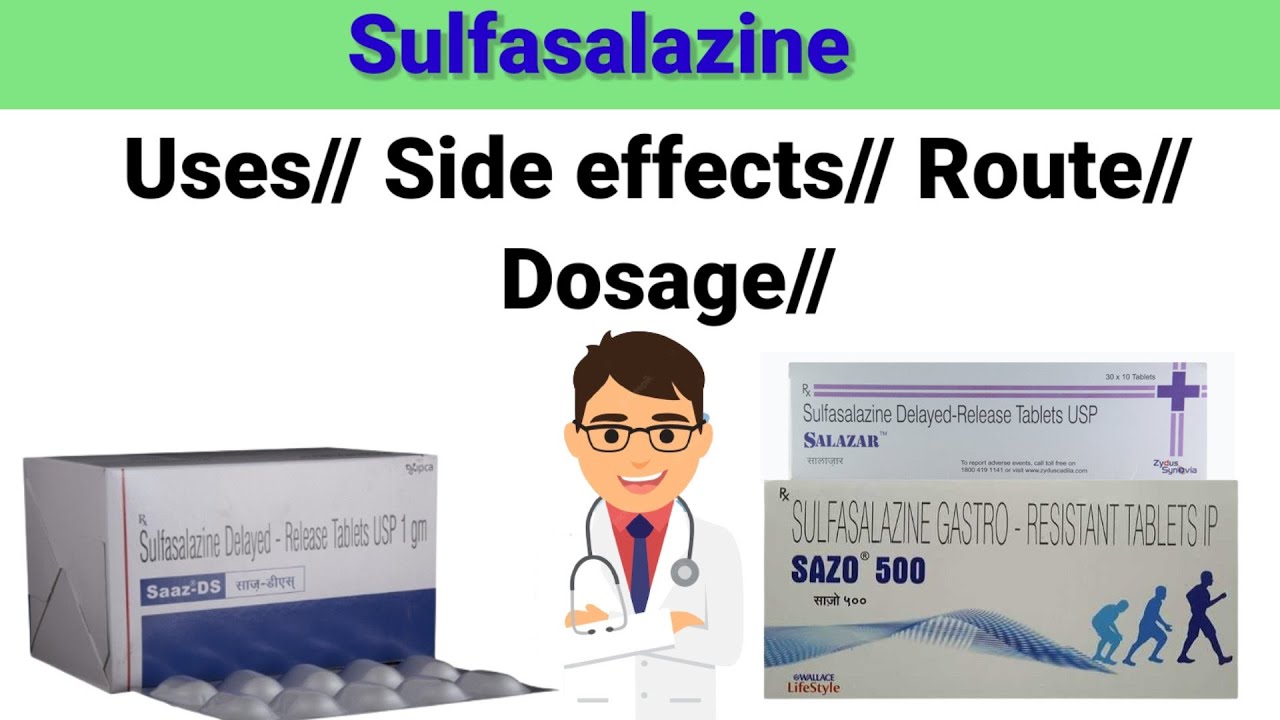 Saaz tablet/ Sulfasalazine 500mg, 1000mg tablet/Salazar 1000mg tablet ...